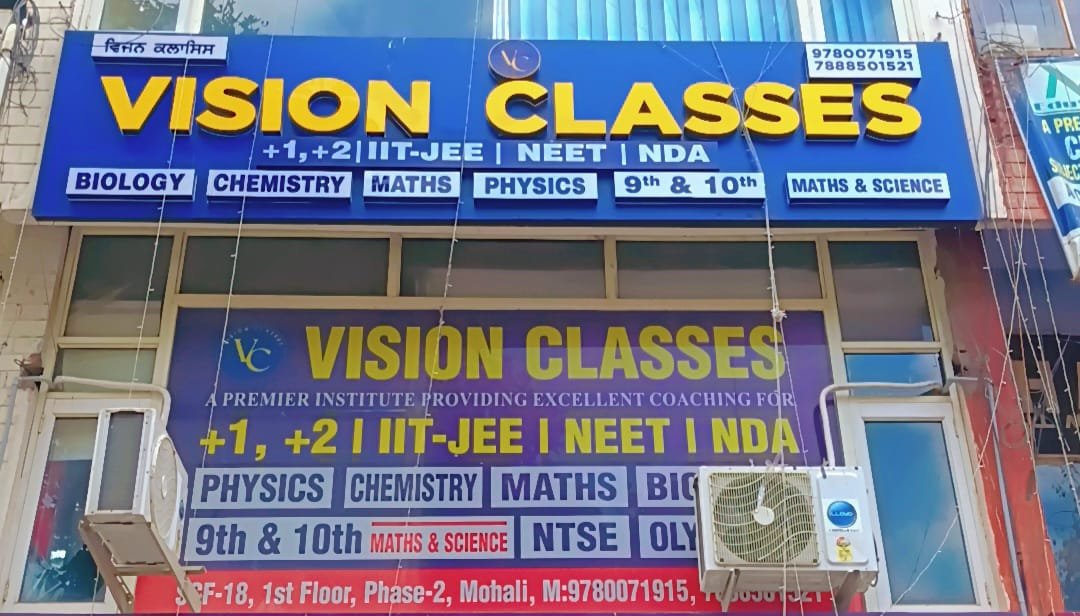 VISION CLASSES | Best IIT-JEE Coaching Institute in Mohali